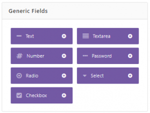 Generic Fields - Live Forms